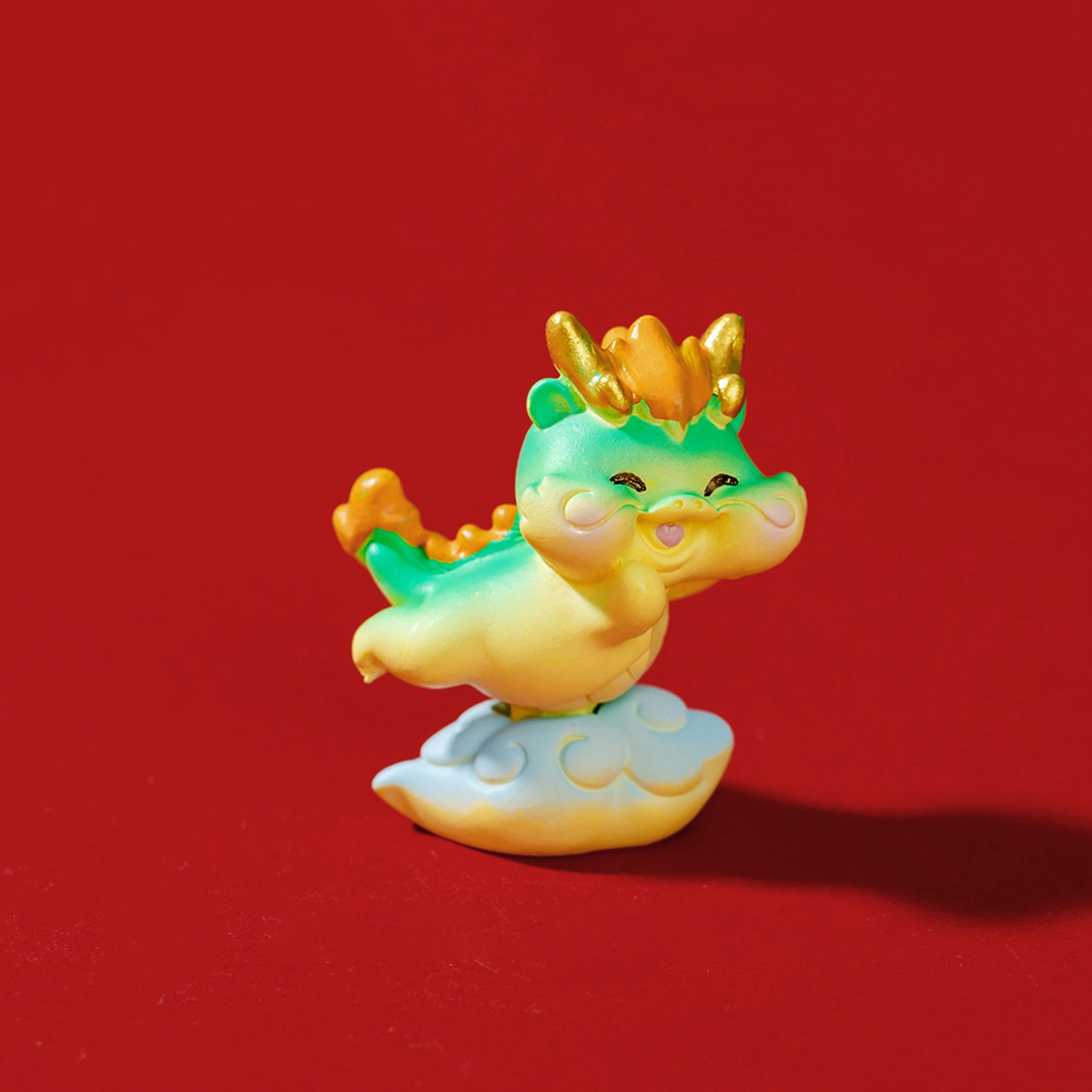 Adorable Cartoon Dragon Miniature Statue Funny Posture, Rich Colors ...