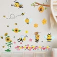 Adorable Cartoon Little Bee Wall Stickers for Kids Room - Self-Adhesive ...