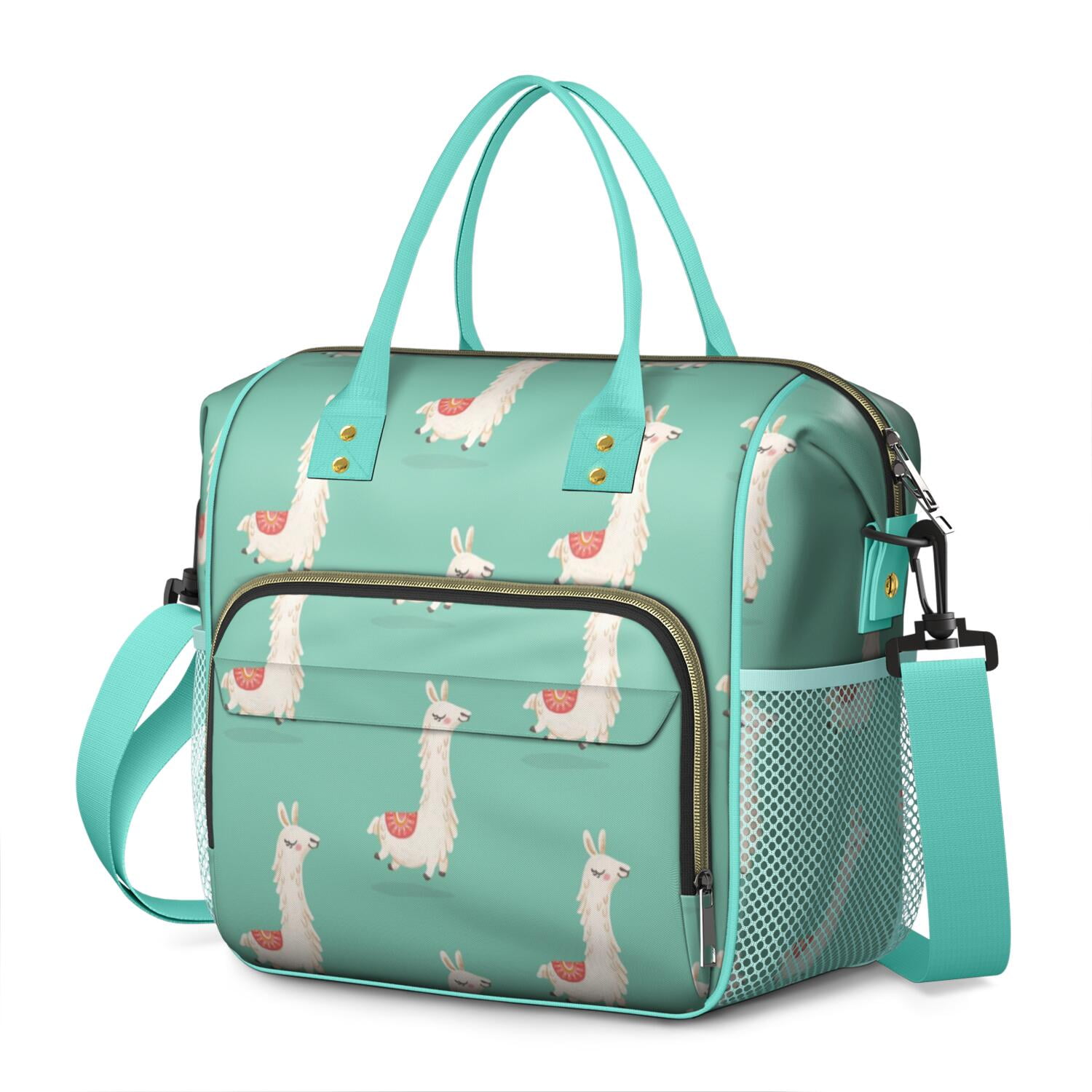 Adorable Cartoon Llama Lunch Tote - Leakproof & Insulated Food Storage ...