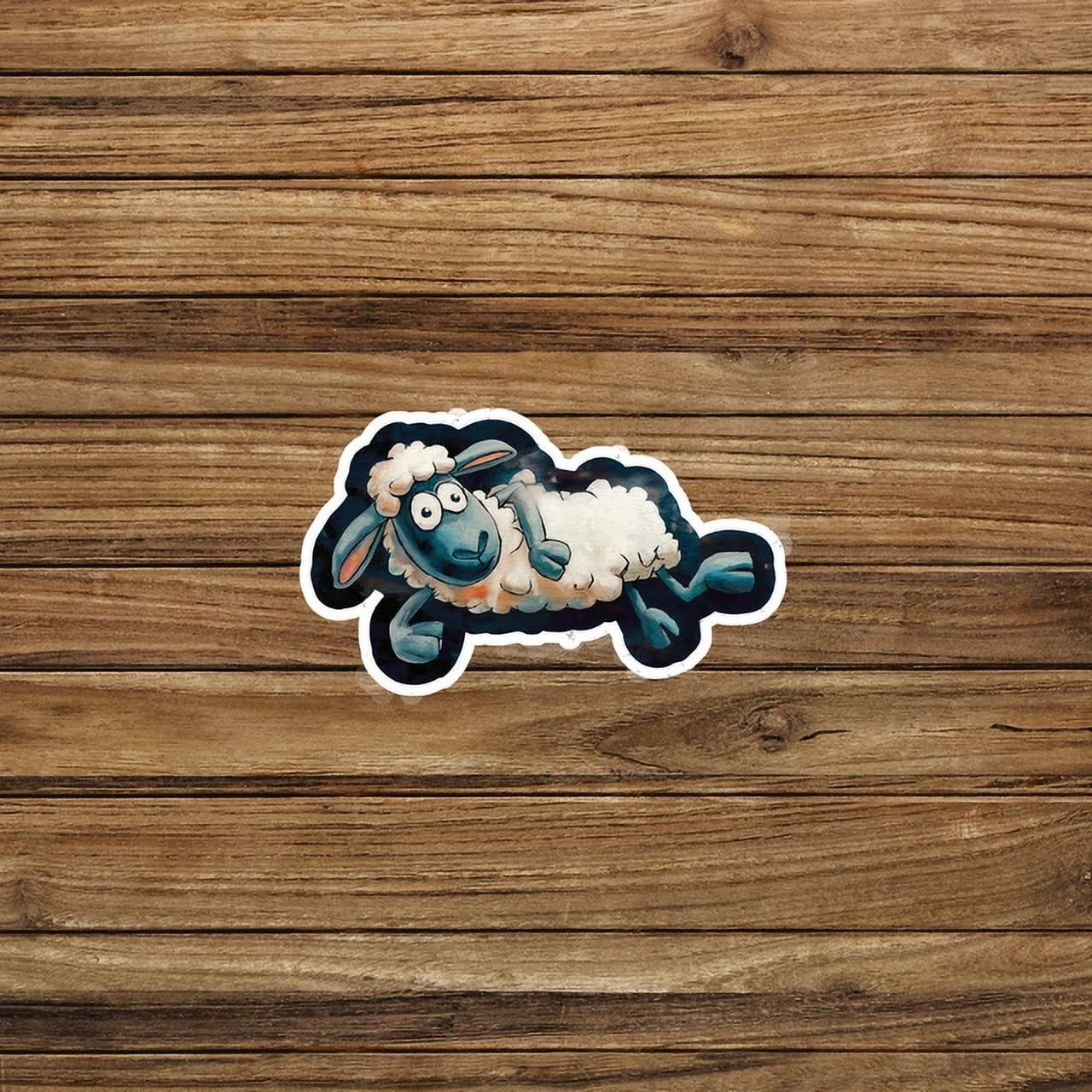 Adorable Cartoon Sheep Sticker - Cute Animal Decal For Kids & Sphone ...