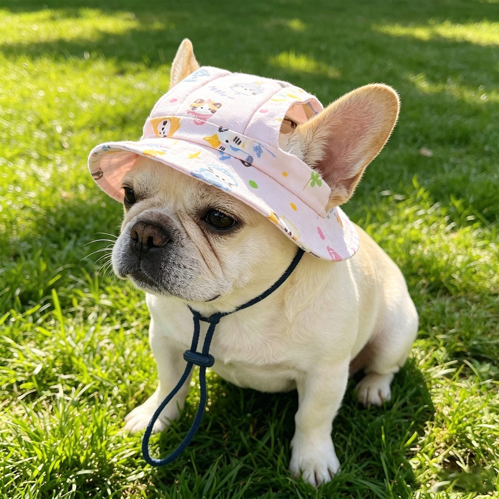 Adorable Cat & Dog Sun Hat, Breathable Cotton Bucket Cap with ...