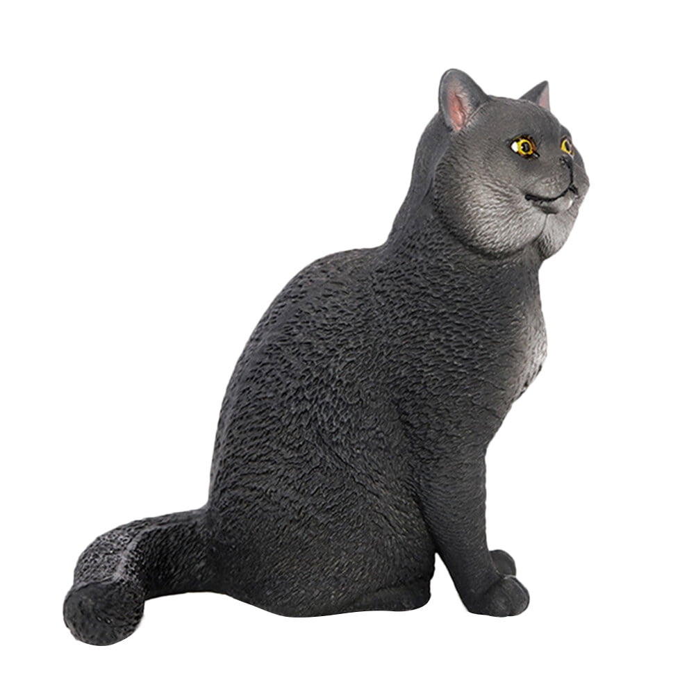 Adorable Cat Figurine Simulation Catnip Fake Miniature Animals Child ...