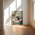 Adorable Cat Showering Cute Kitten Restroom Wallpaper Poster Unframed ...
