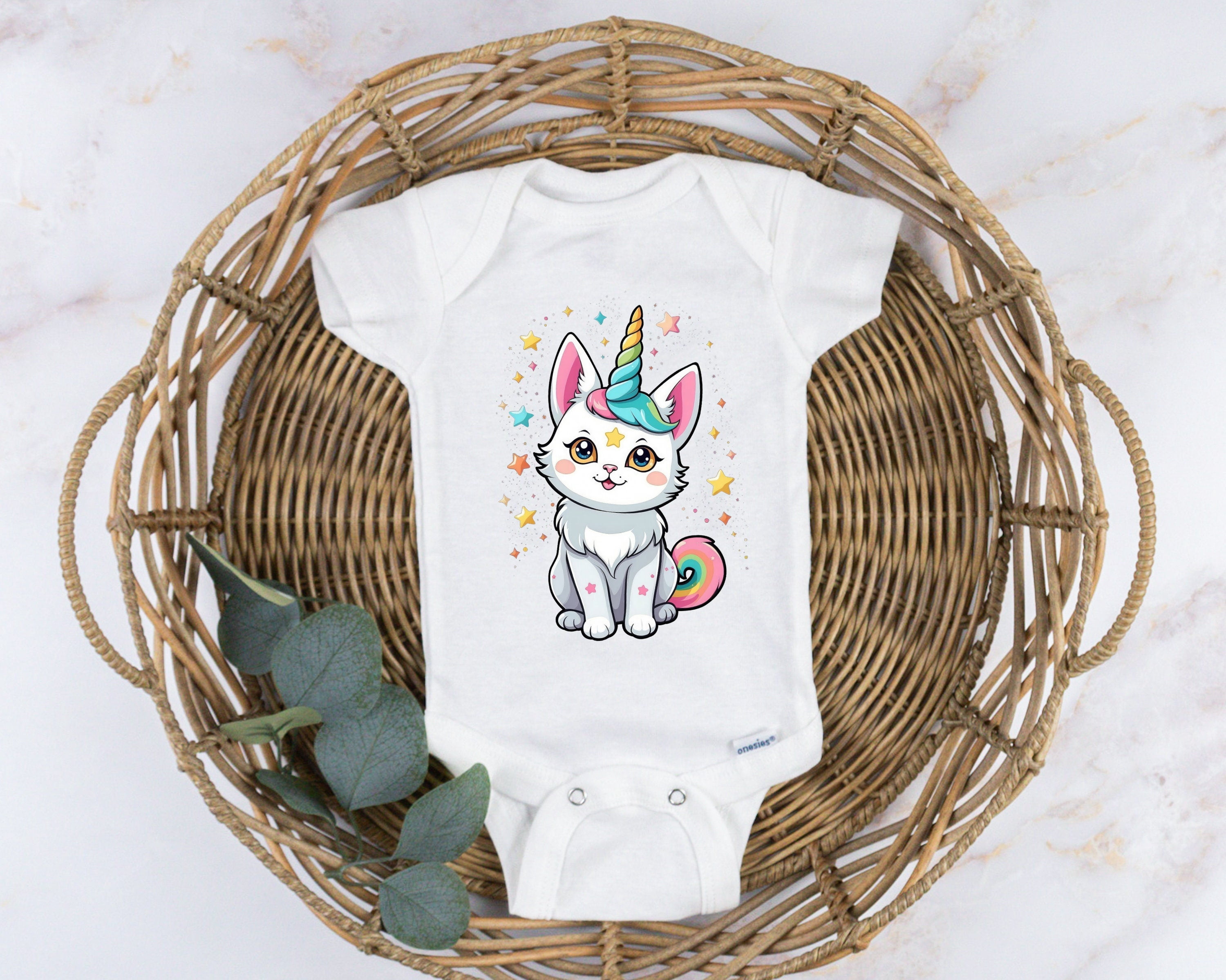 Adorable Cat Unicorn Baby Onesie | Cute And Magical Baby Bodysuit ...