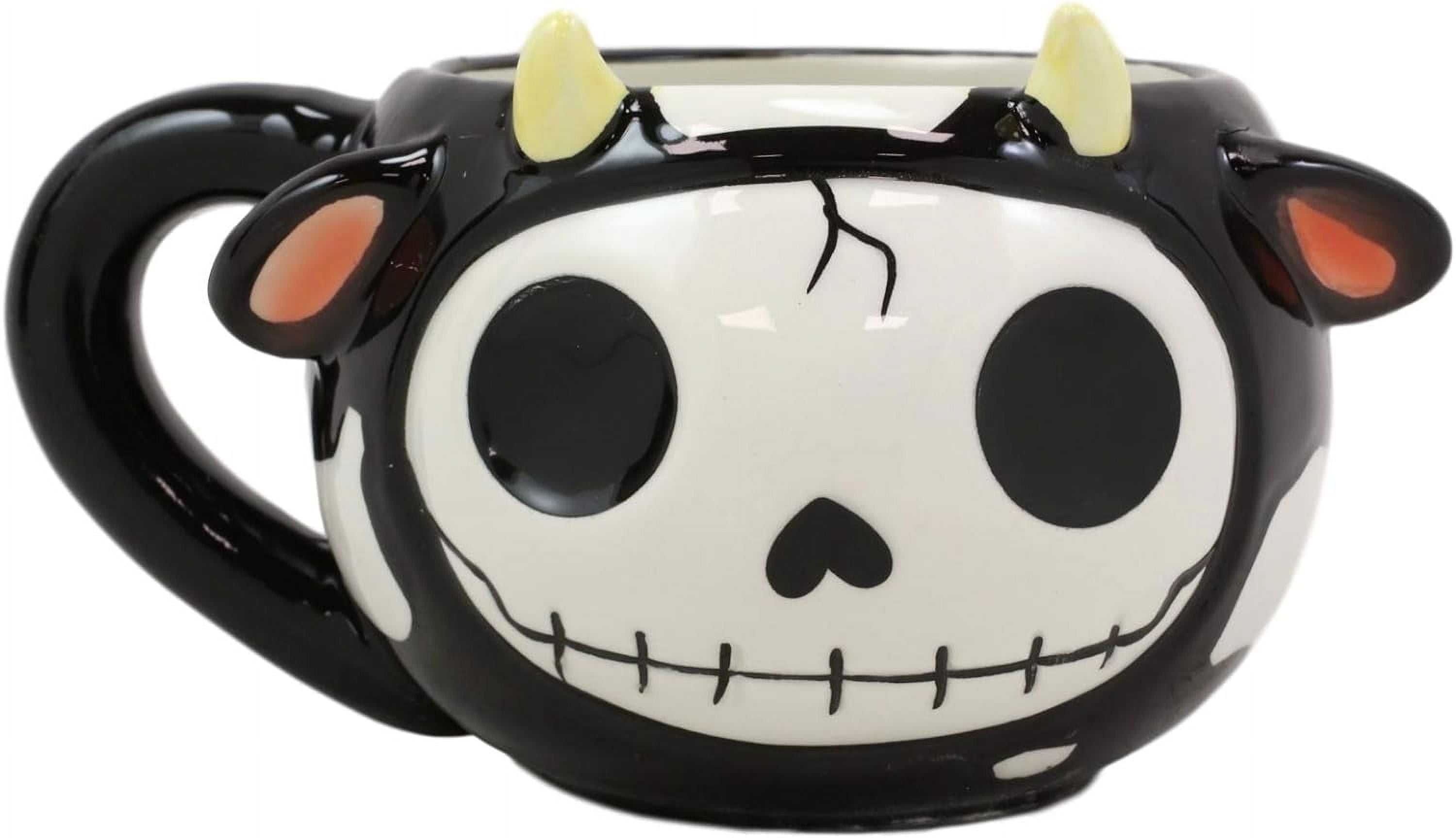 Adorable Ceramic Drinking Mug 14oz Collectible Figurine Skeleton ...