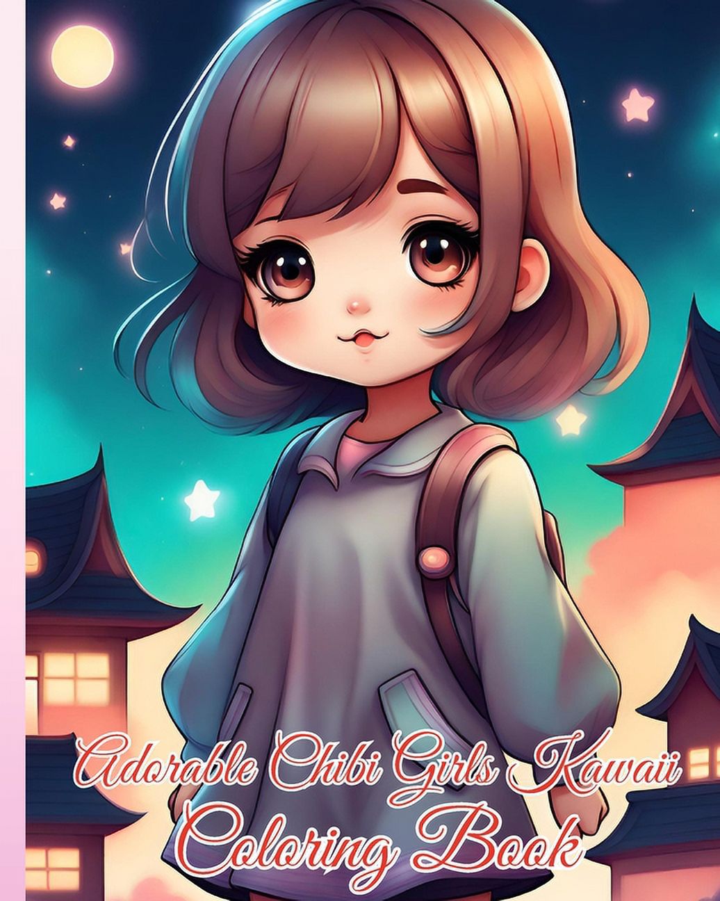 Adorable Chibi Girls Kawaii Coloring Book: Featuring Cute Designs in ...