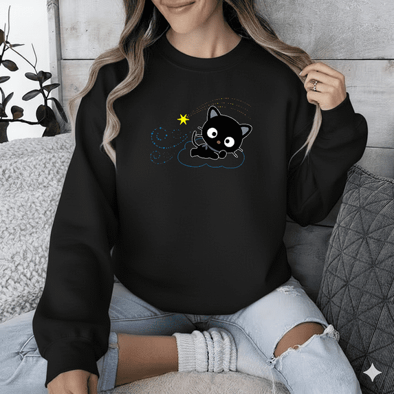 Adorable Chococat Shooting Star Kawaii Cute Cartoon Art Sweatshirt ...