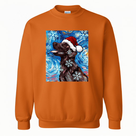 Adorable Chocolate Labrador Holiday Dog Lover Festive Sweatshirt, up to ...