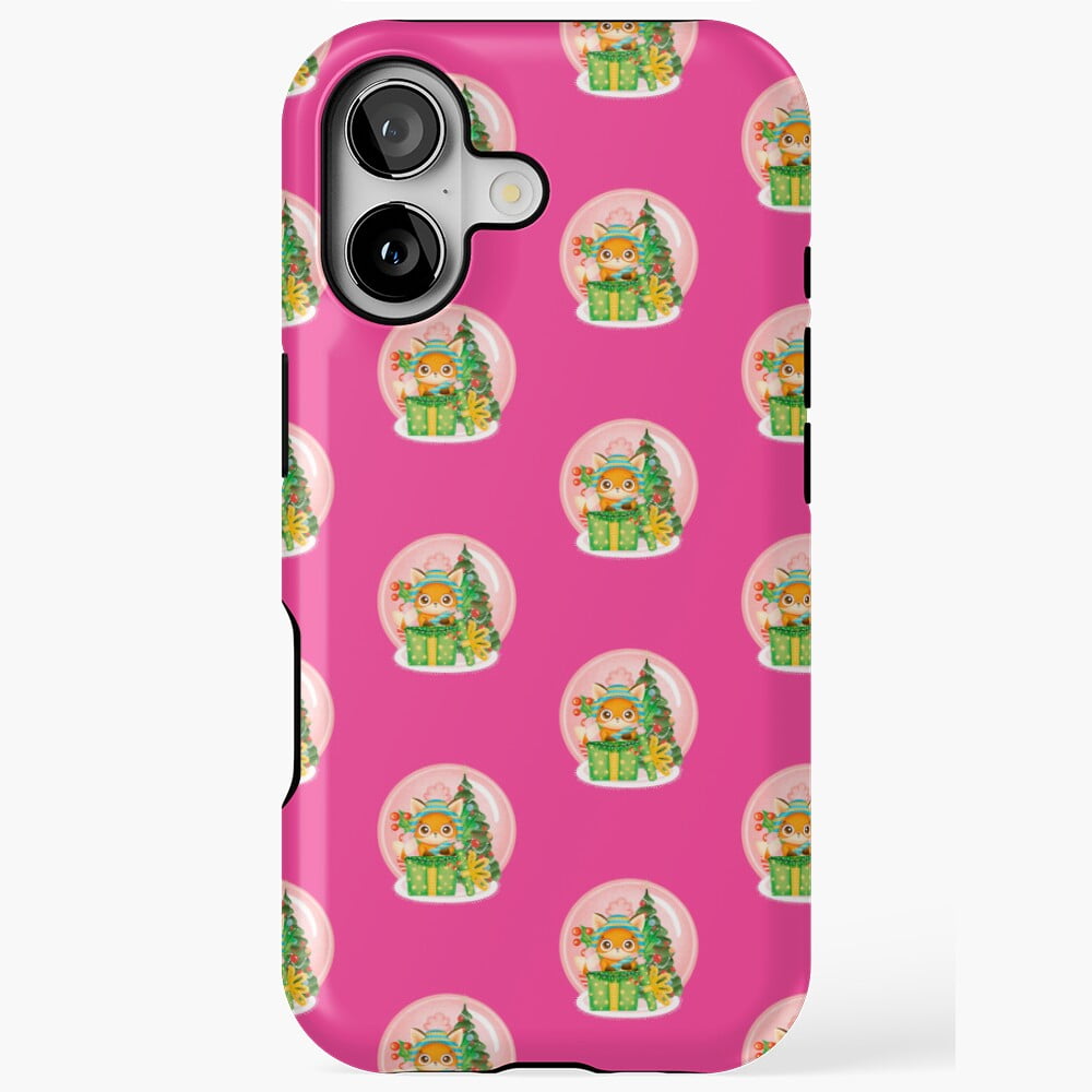 Adorable Christmas Baby Fox Holiday Phone Case with iPhone 17 to 11 Pro ...