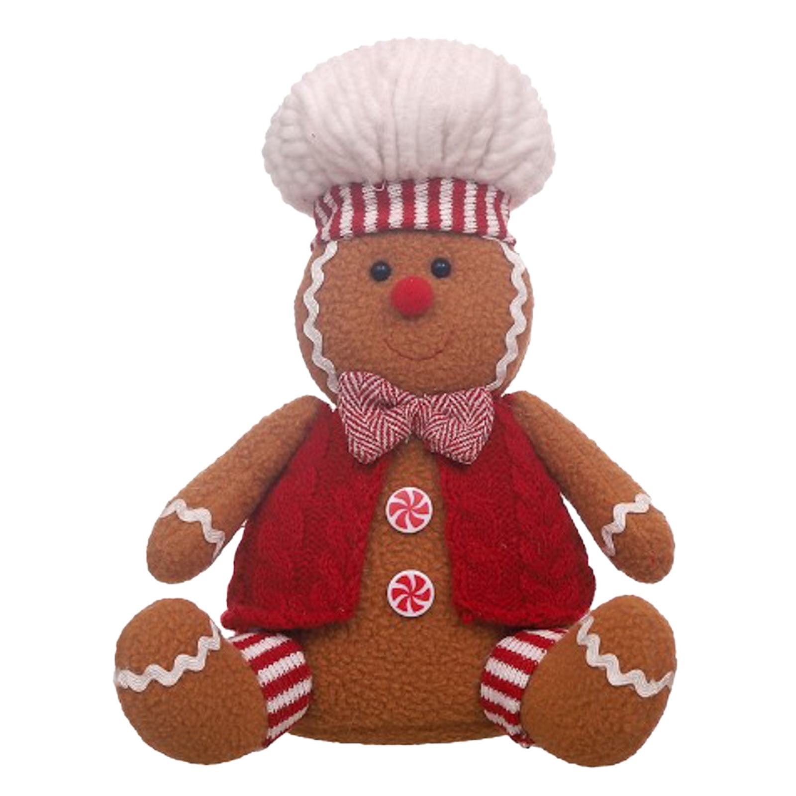 Adorable Christmas Gingerbread Man Plush Toy-9.4in Gingerbread Shape ...