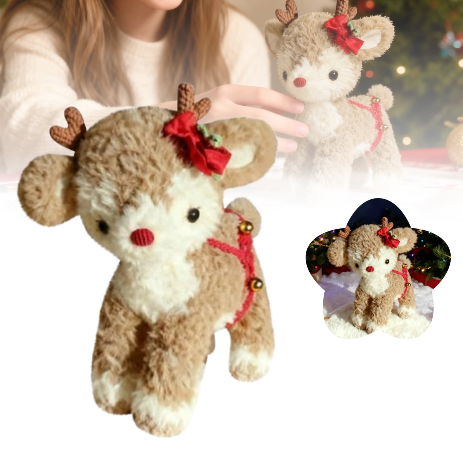 Adorable Christmas Reindeer Plush, Ideal Gift for Kids & Holiday Decor ...