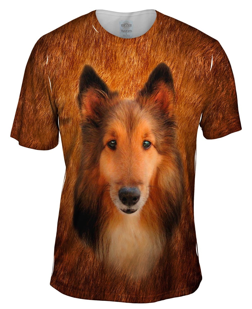 Adorable Collie Face Mens T-Shirt All Over Print - Walmart.com
