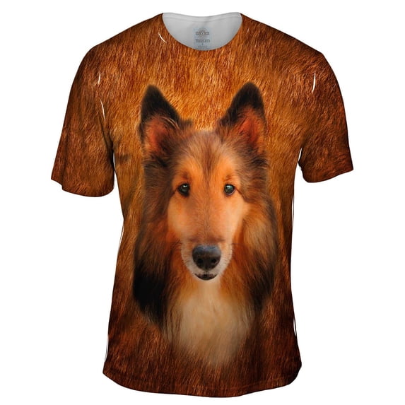 Adorable Collie Face Mens T-Shirt All Over Print - Walmart.com