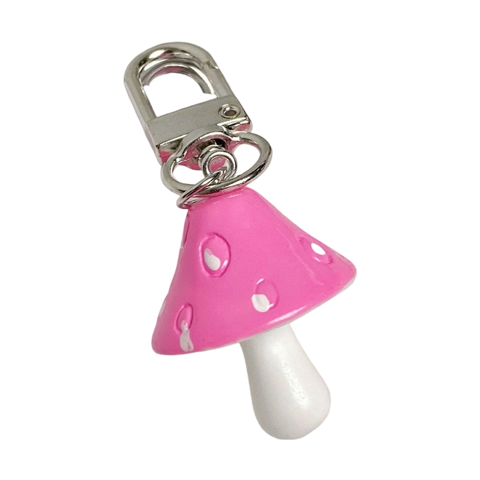 Adorable Colorful Mushroom Keychain Lovely Resin Bag Charm For Keys ...