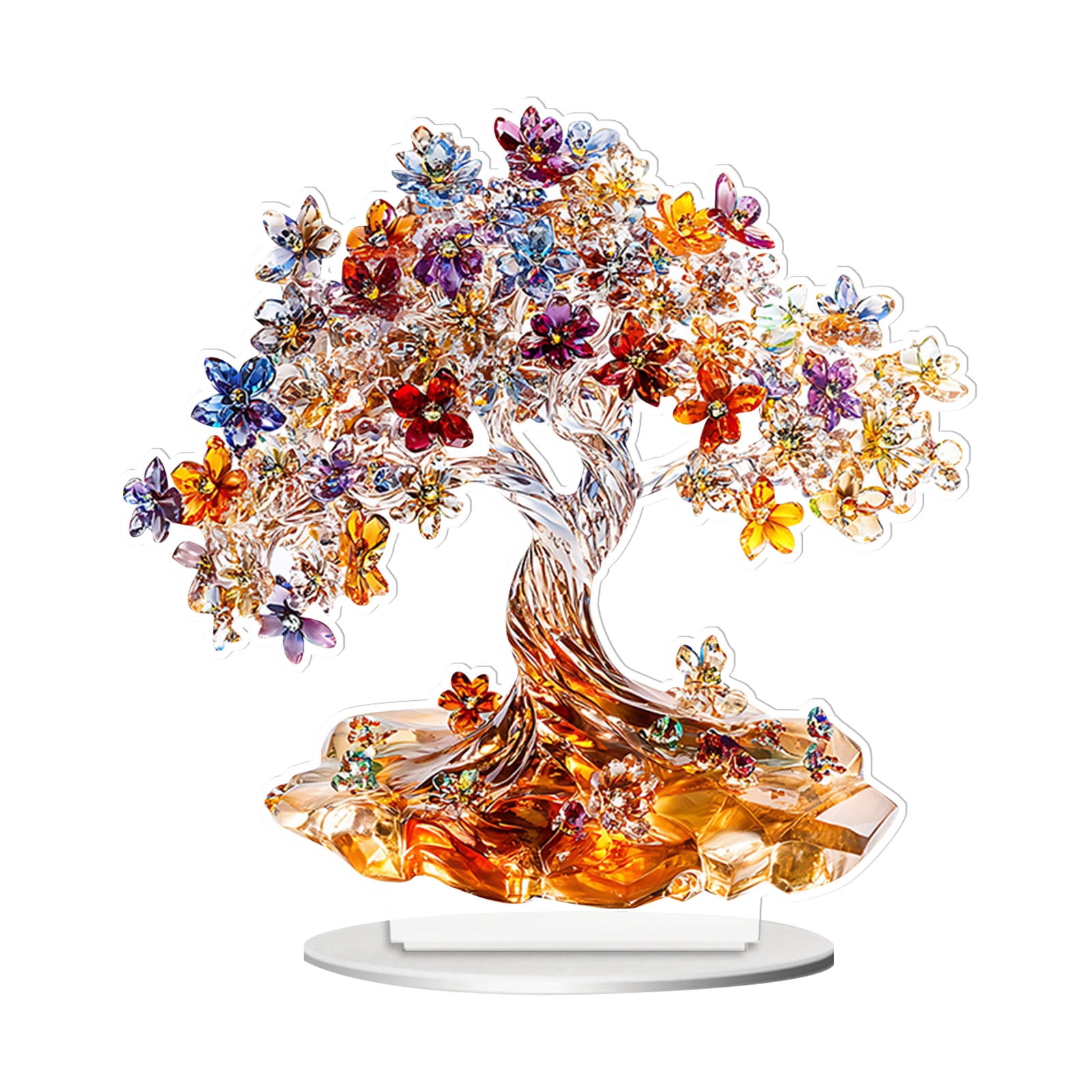 Adorable Colorful Statue Decor BeautifulPeacock StatueDecoration Statue ...