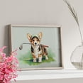 Adorable Corgi Golfer Cute Puppy Club Whimsical Pet Portrait Lover ...
