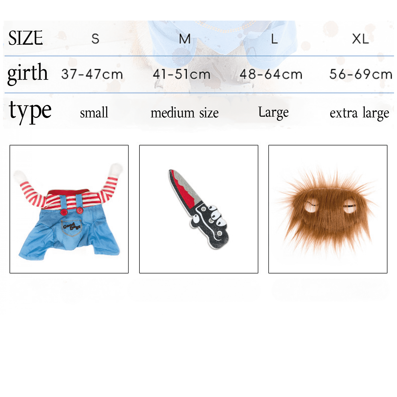 Adorable Costume for Pet Doll, Adjustable Halloween Dog Cosplay Fun ...