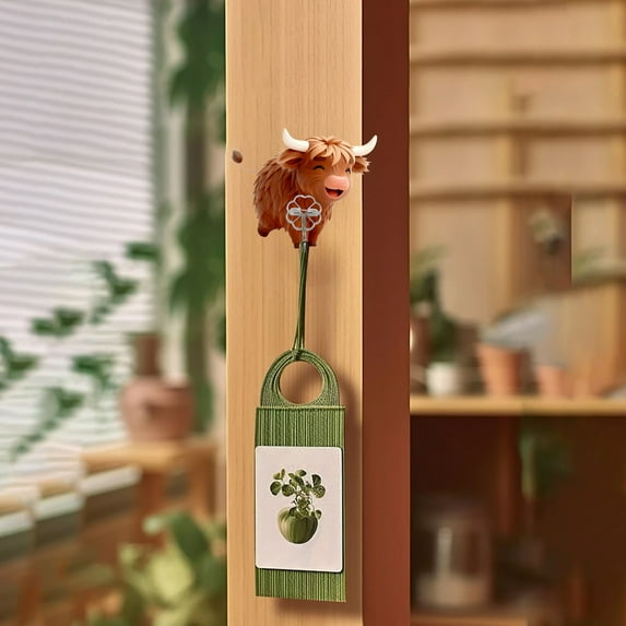 Adorable Cow Wall Hooks Durable Entryway Organizer For Coats Hats And ...