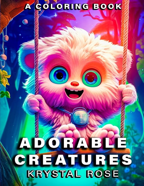 Adorable Creatures : A 100-Page Coloring Book with Cute and Creepy ...
