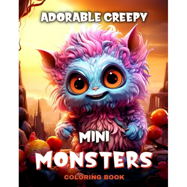 mini monsters coloring book