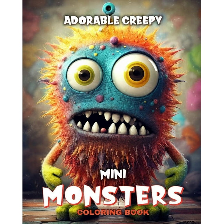 mini monsters coloring book