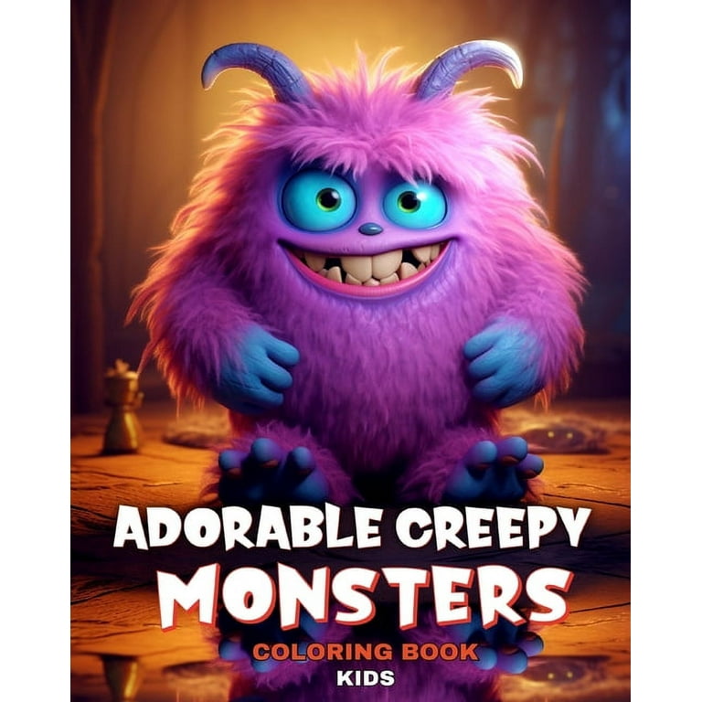 adorable creepy monsters coloring pages