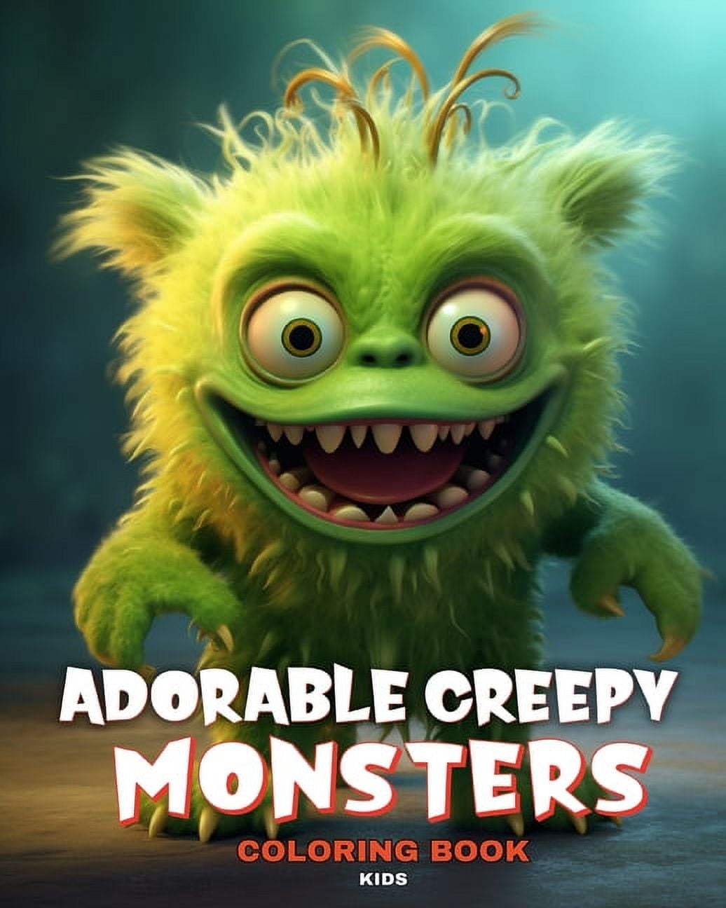 Adorable Creepy Monsters Coloring Book for Kids: Spooky & Cute Coloring ...