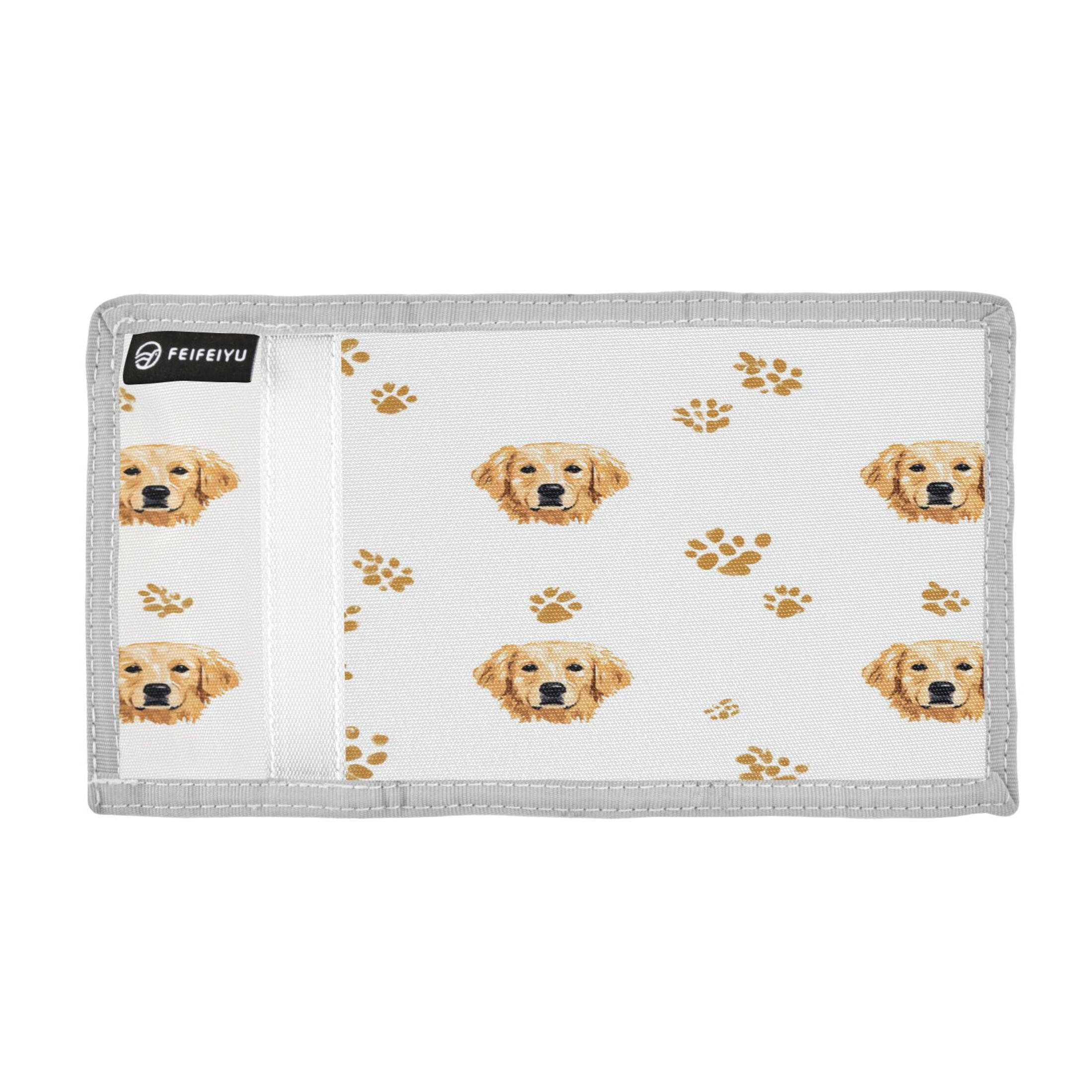 Adorable Cute Dog Face with Paw Print Trifold Wallets Card Holders Coin ...