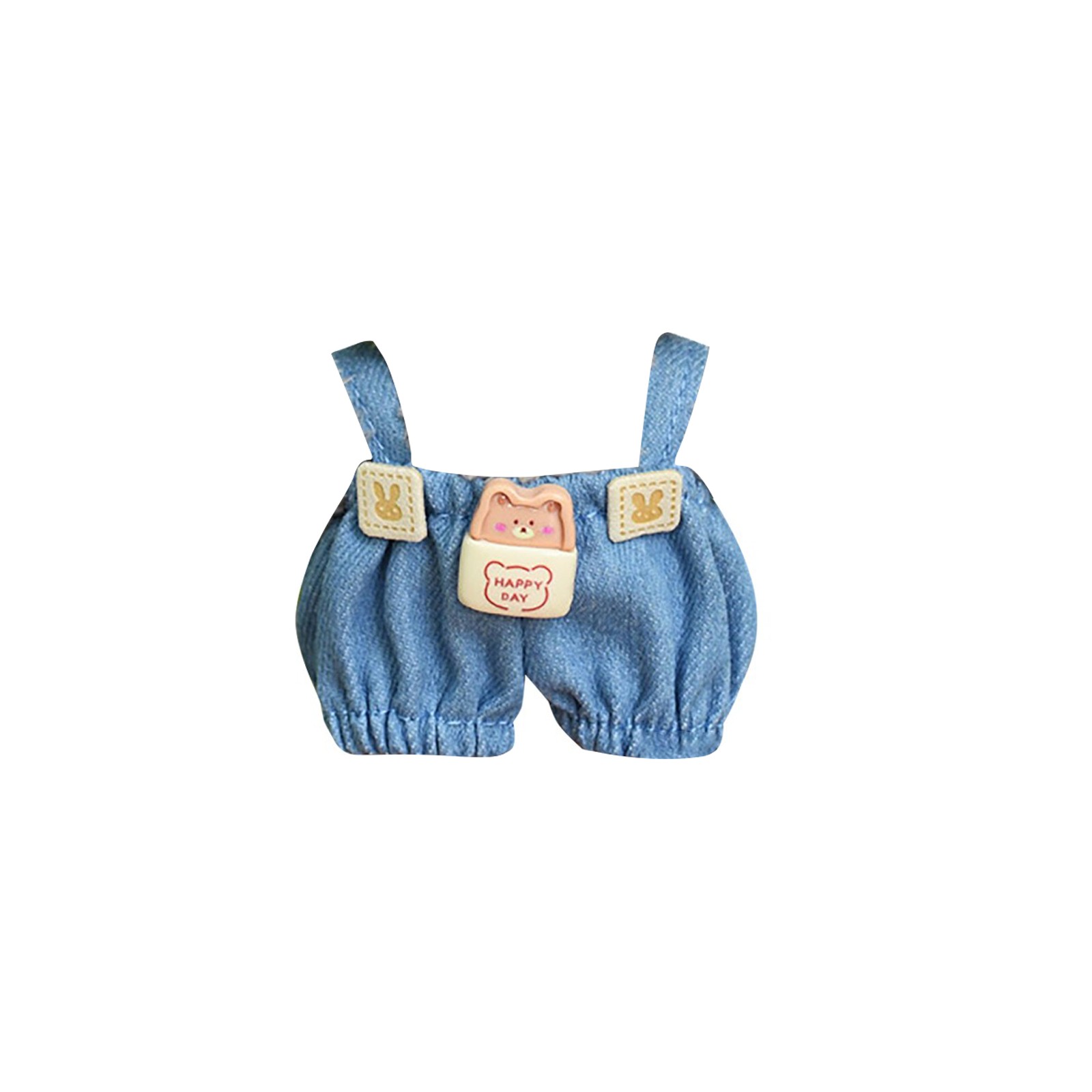 Adorable Denim Overalls for Stuffed Animals, Cute Bear Patch, Fits Most ...