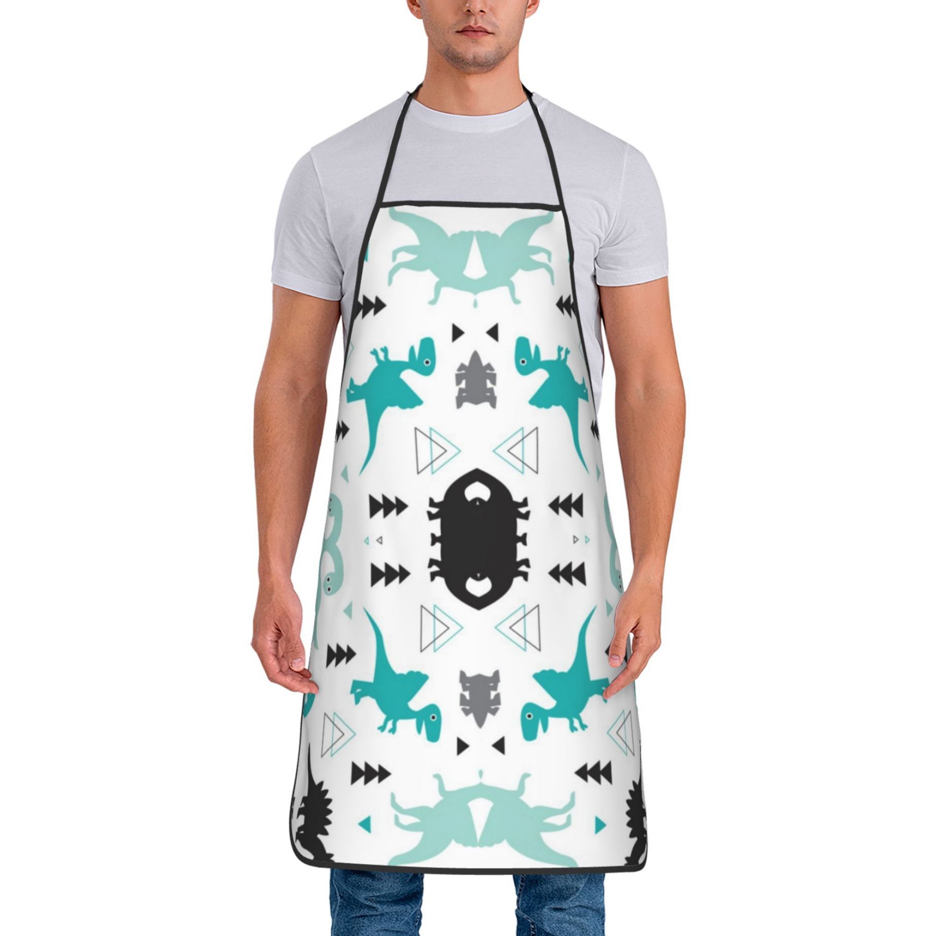 Adorable Dinosaur Boys Aprons for Women Men Waterproof Apron Kitchen ...