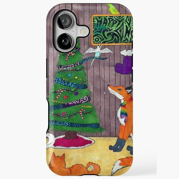 Adorable Dog Happy Howlidays 2017 Celebration Case for iPhone 17 to 11 ...