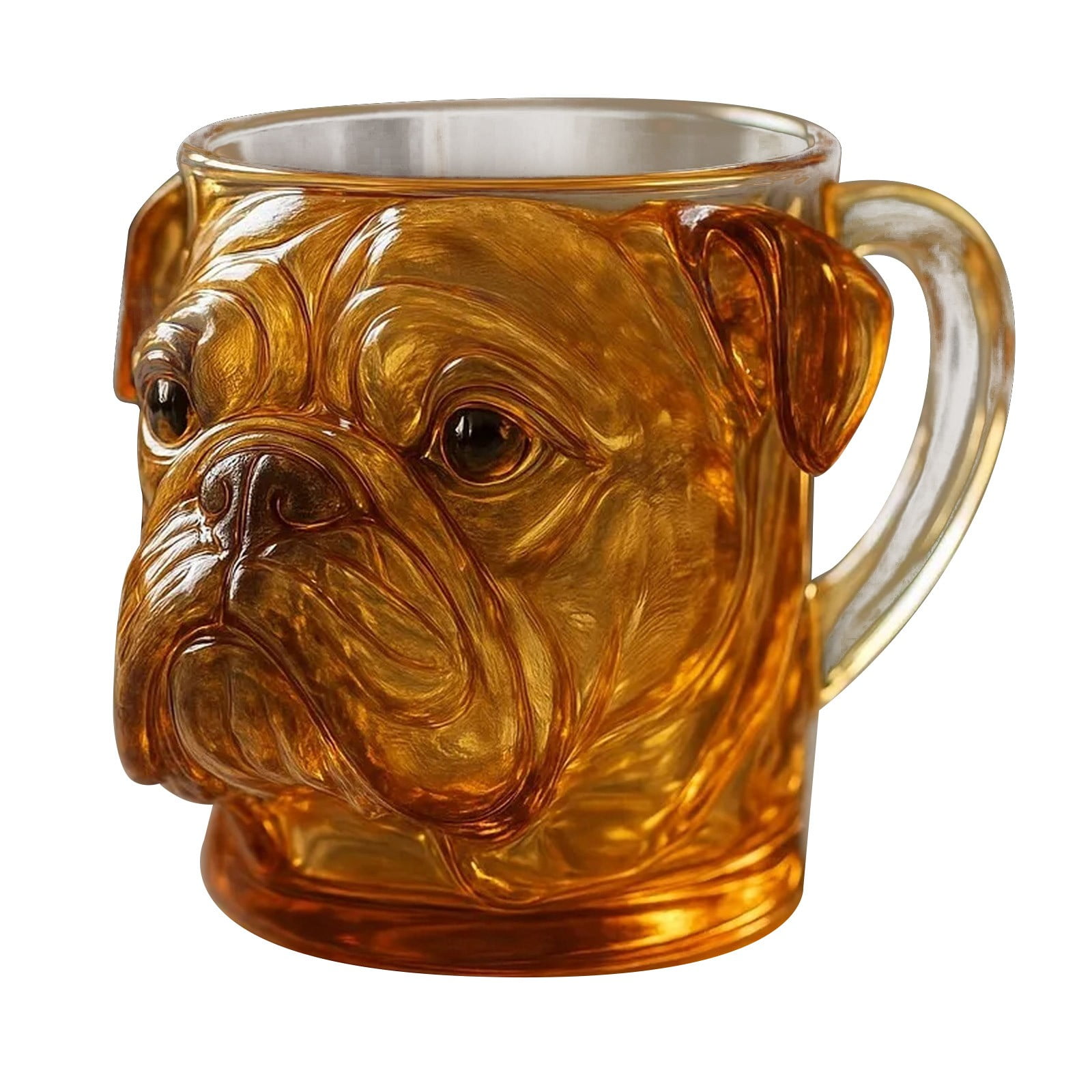 Adorable Dog Head Shaped Glass Cups - Four Unique Styles Illuminate ...
