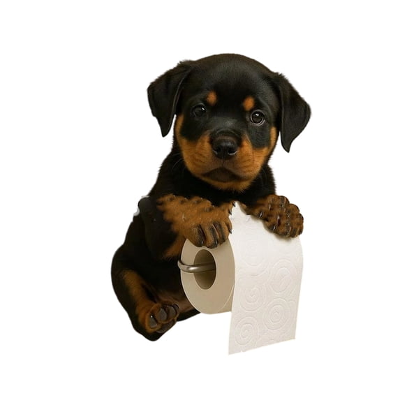 Adorable Dog Shape Tissue Holder Resin Craft Home Decors ...