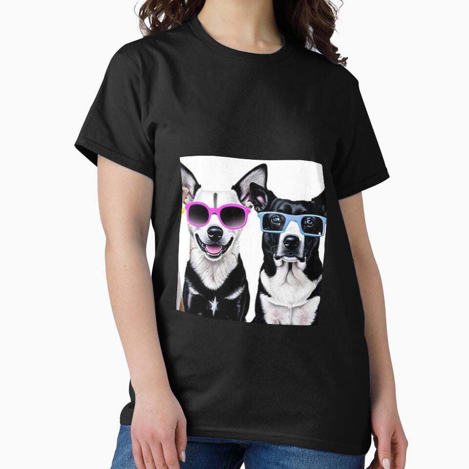 Adorable Dogs Poses Cute Pet Collection Illustration Art Unisex T-Shirt ...
