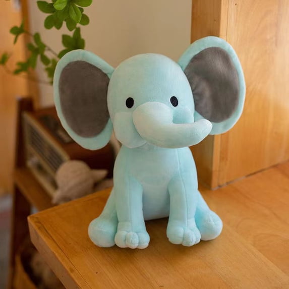 Adorable Elephant Plush Toys, Baby Shower Day Gift For Birth Stats ...