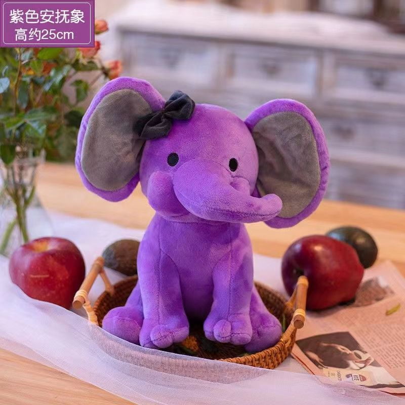 Adorable Elephant Plush Toys, Baby Shower Day Gift For Birth Stats ...