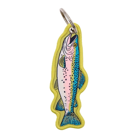 Adorable Fabric Fish Keyring With Woven Cloth Design Fun Cartoon Design ...