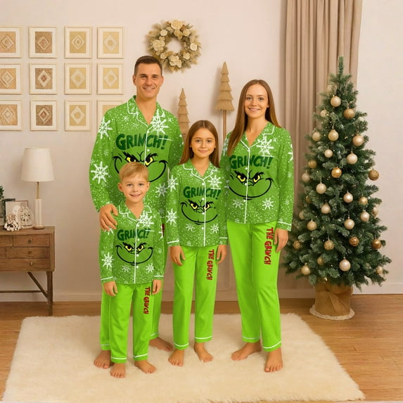 Adorable Family Christmas Pajamas Loungewear Sets, Cute Pajamas for ...