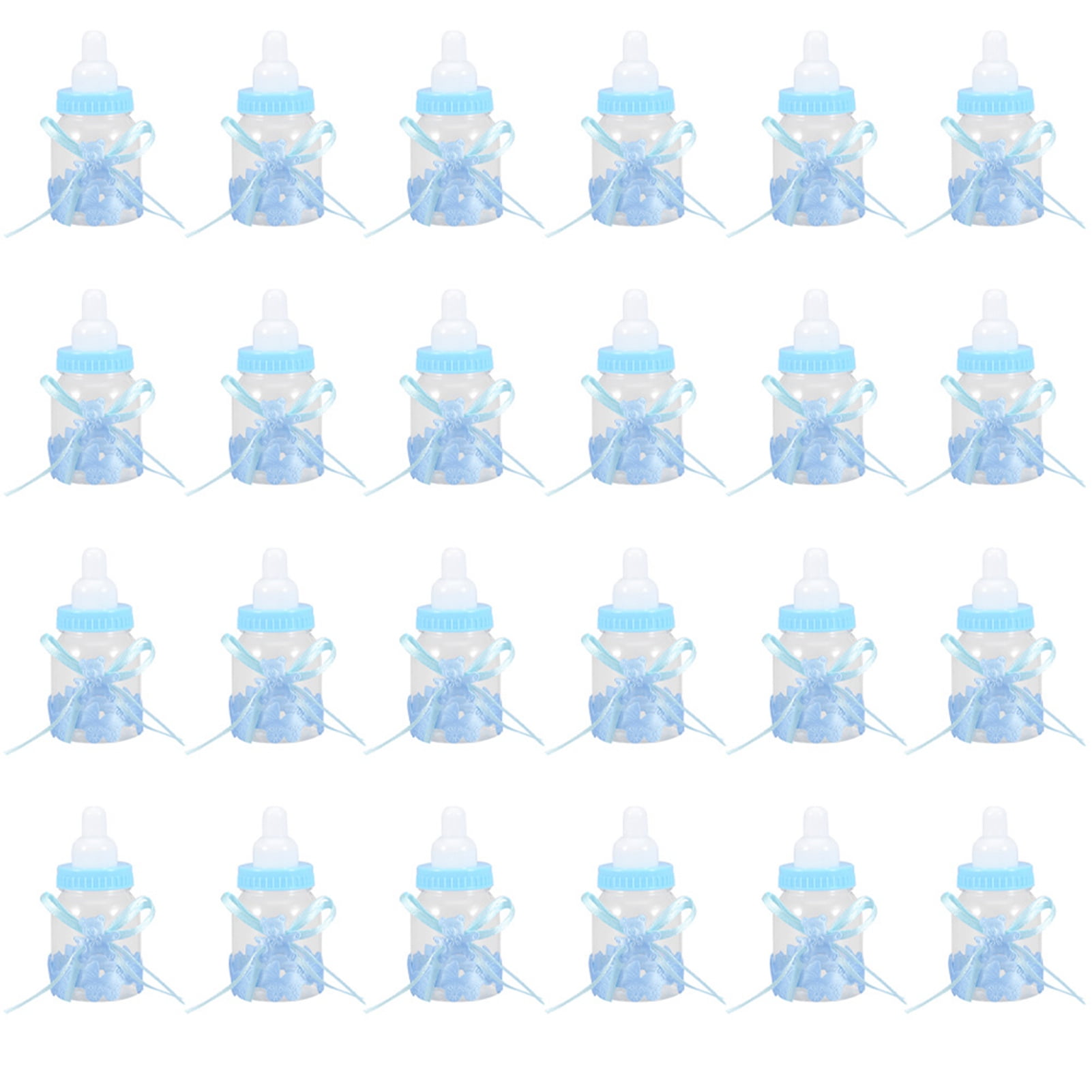 Adorable Fillable Bottles With Ribbon, Ideal For Baby Showers, Weddings ...