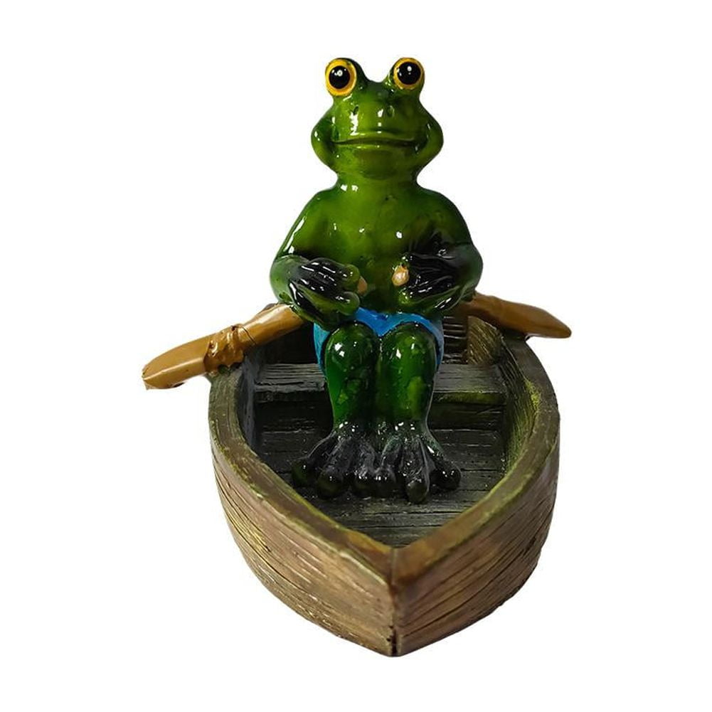 Adorable Floating Frog Resin Statues For Ponds - Cute Decor Pond FVC ...