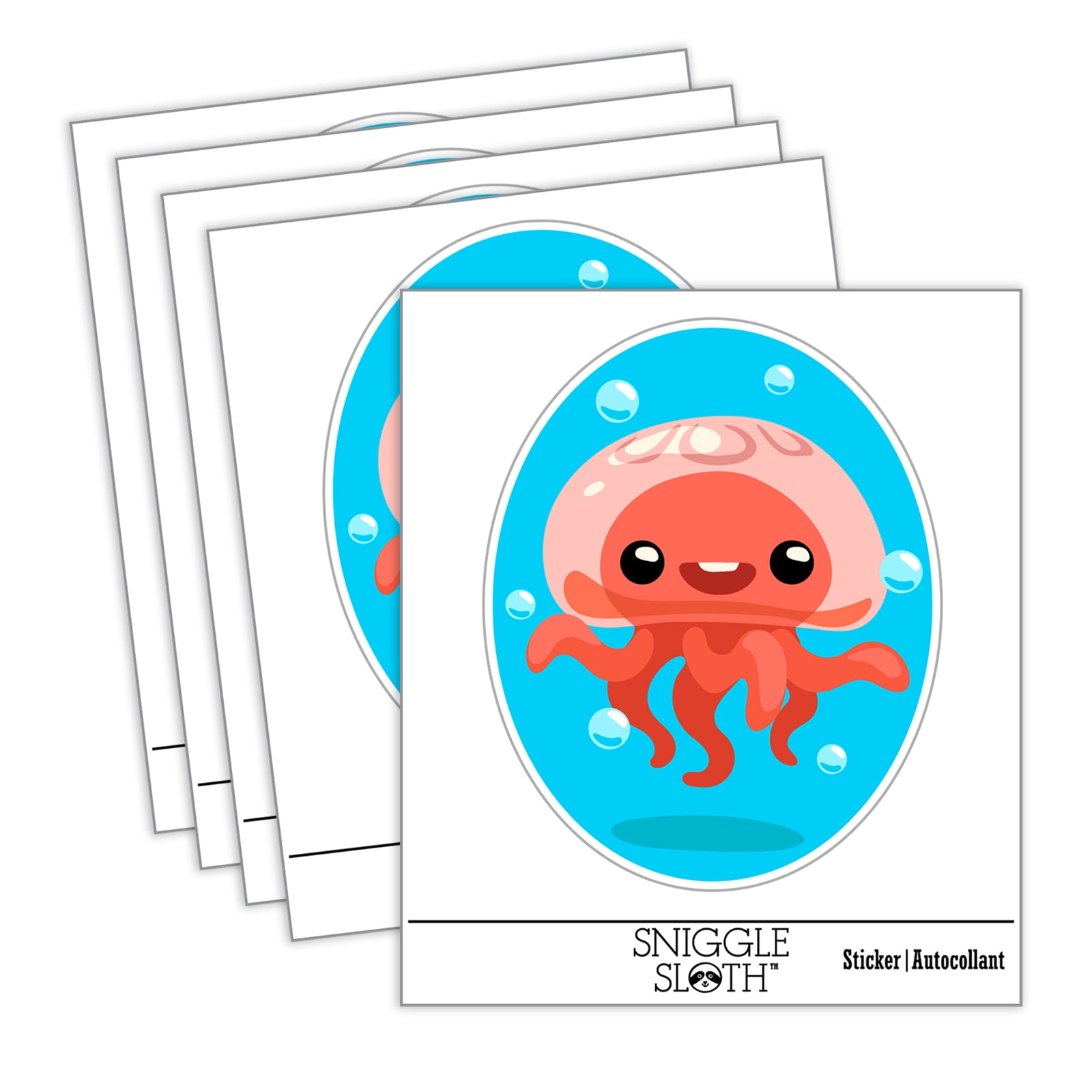 Adorable Floating Jellyfish Bubbles Car Window Bumper Water Bottle ...