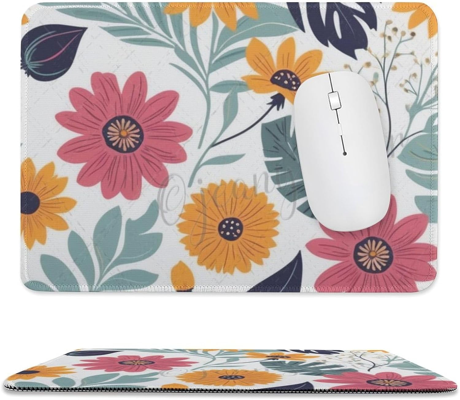 Adorable Flowers Mouse Pad, Personalized Premium-Textured Custom Mouse ...