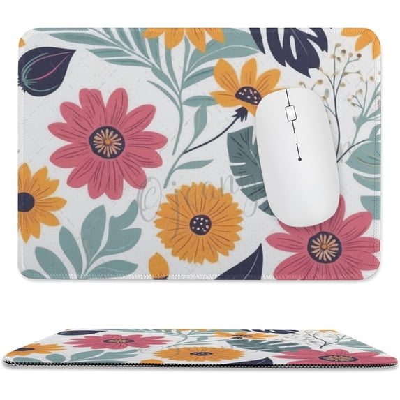 Adorable Flowers Mouse Pad, Personalized Premium-Textured Custom Mouse ...