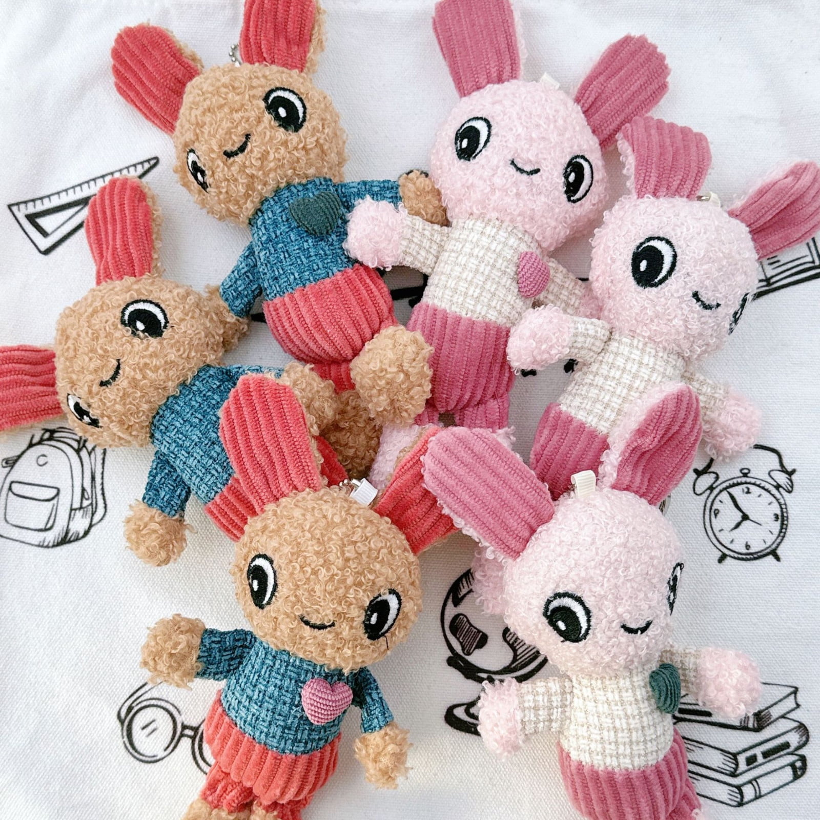 Adorable Fluffy Rabbit Plush Toy - Lifelike Realistic Design, Super ...