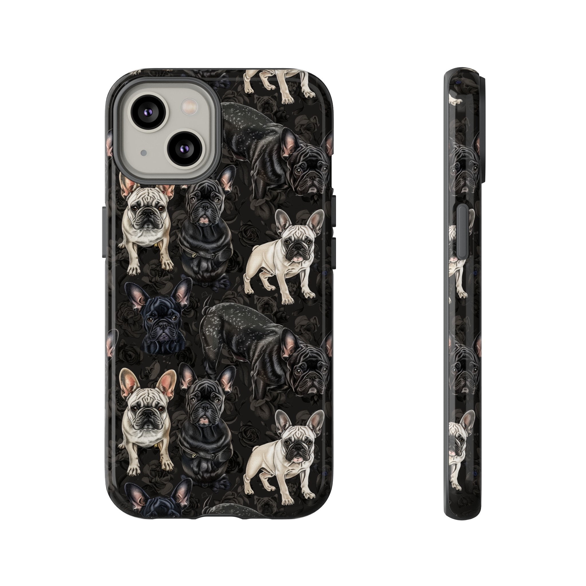 Adorable French Pup Case Tough Dog Lover Unique Gift Cover for iPhone ...