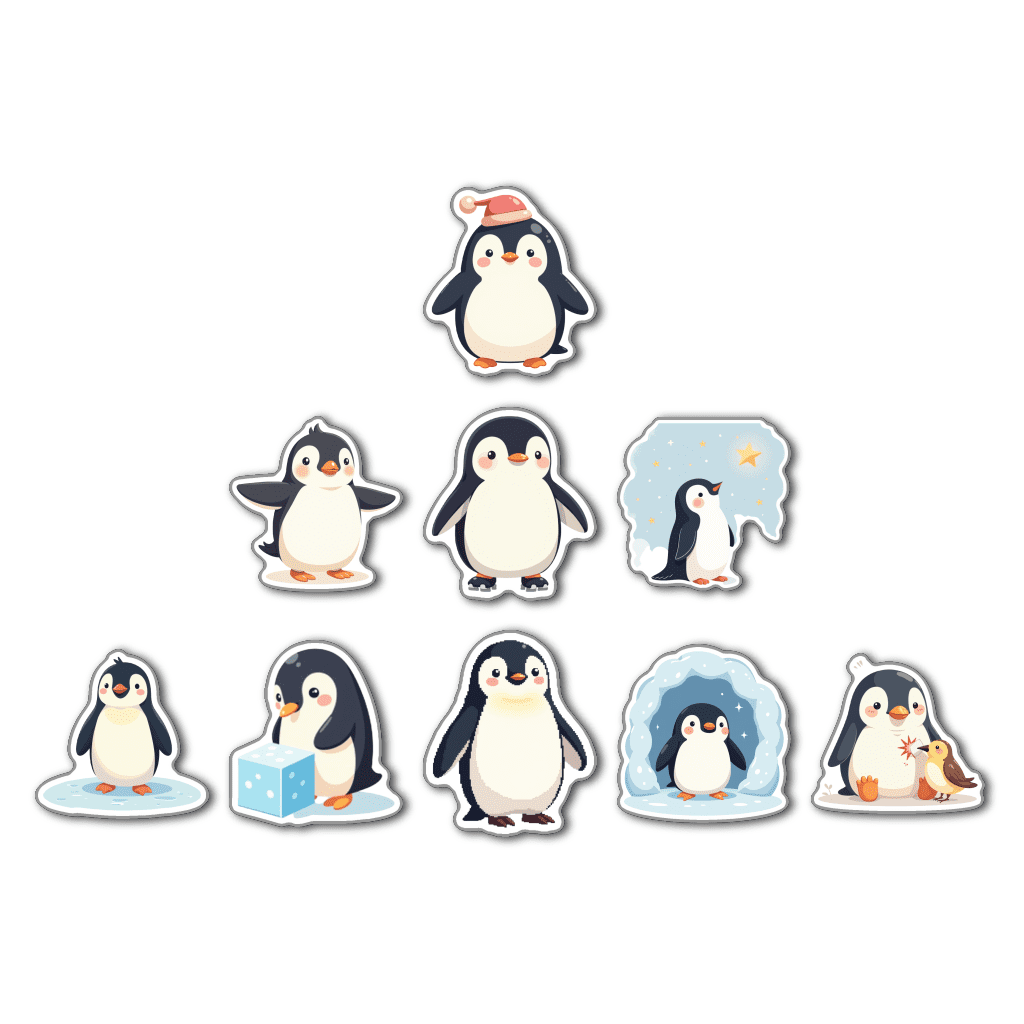 Adorable Fridge Magnet Penguin Refrigerator Magnet Winter Magnetic ...