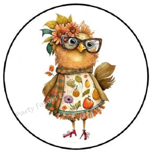 Adorable Funky Chick Stickers Party Favors Phone Decal Water Bottle ...
