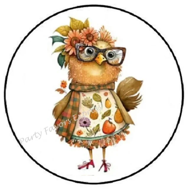 Adorable Funky Chick Stickers Party Favors Phone Decal Water Bottle ...