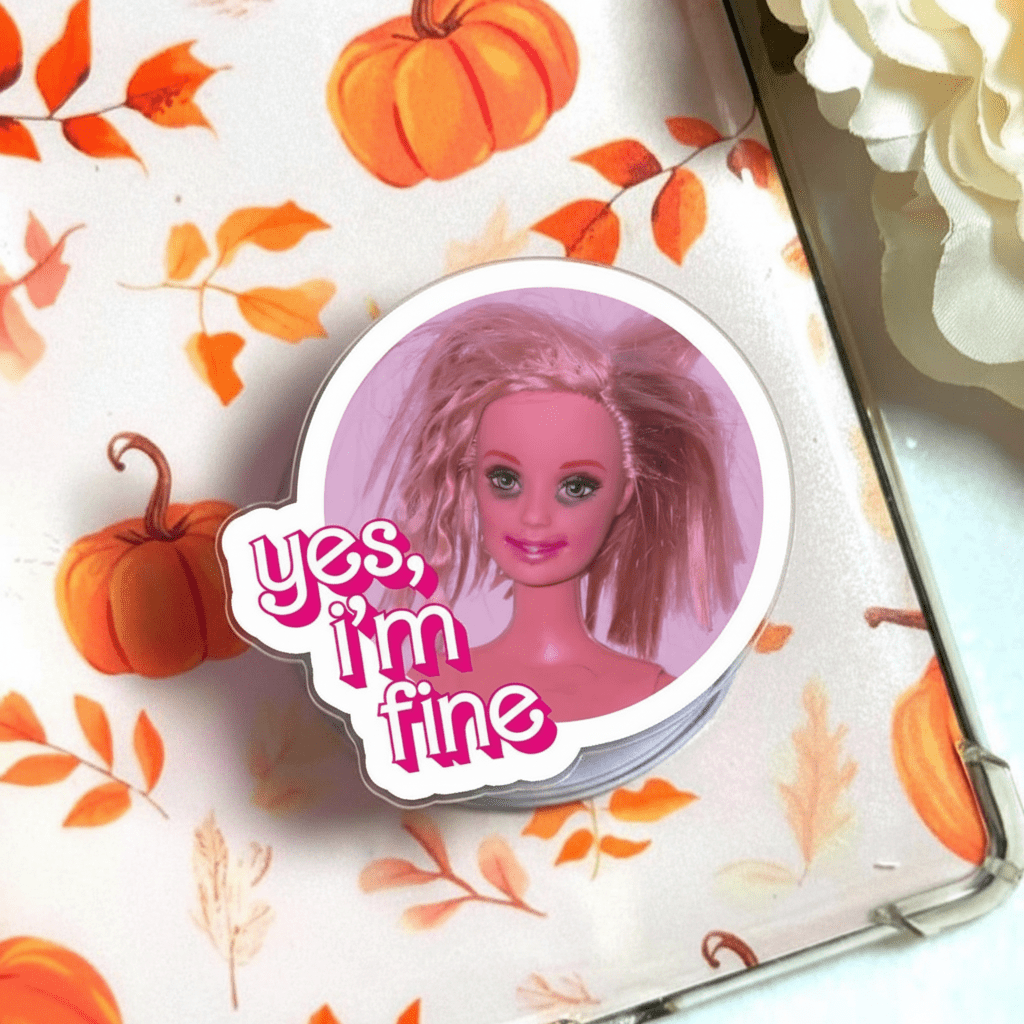Adorable Funny Doll Phone Grip – Cute Cartoon Style, gift idea ...