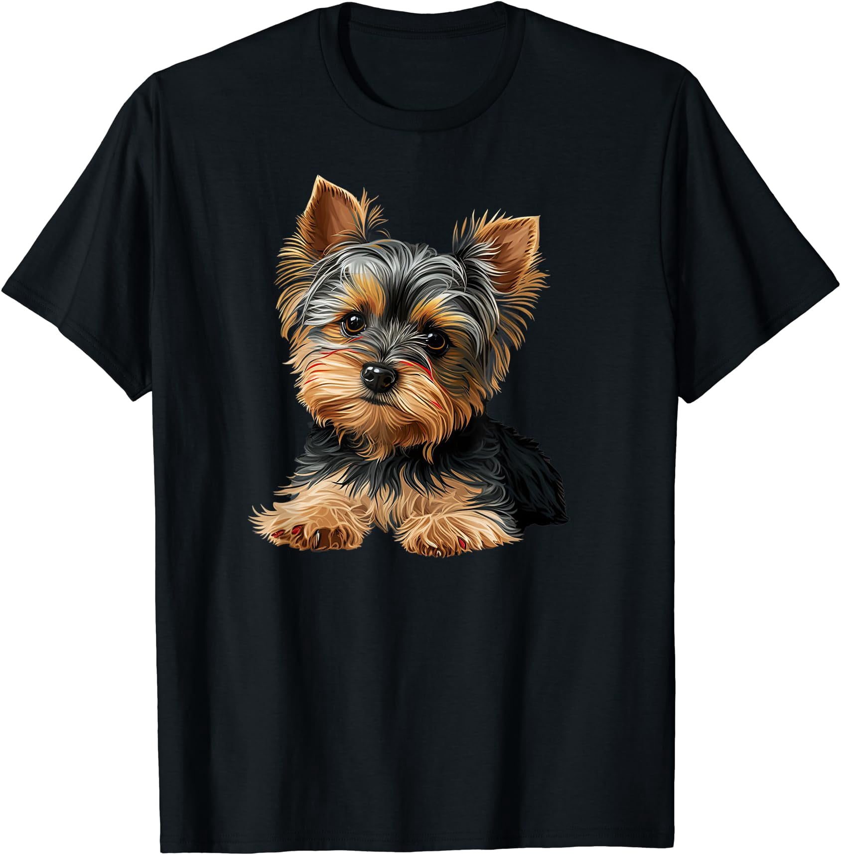 Adorable Funny Yorkshire Terrier Puppy T-Shirt for Dog Lovers & Pet ...